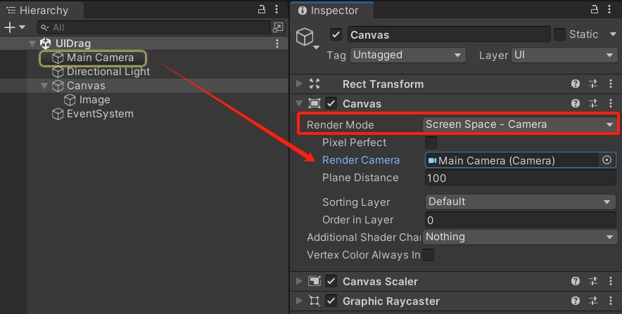 Unity3D UI 拖拽 - Awake